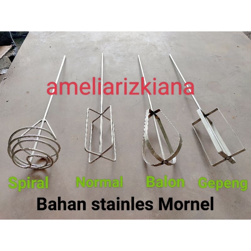 Jual (60cm) Mata bor mixer / baling baling martabak anti karat Stainles ...