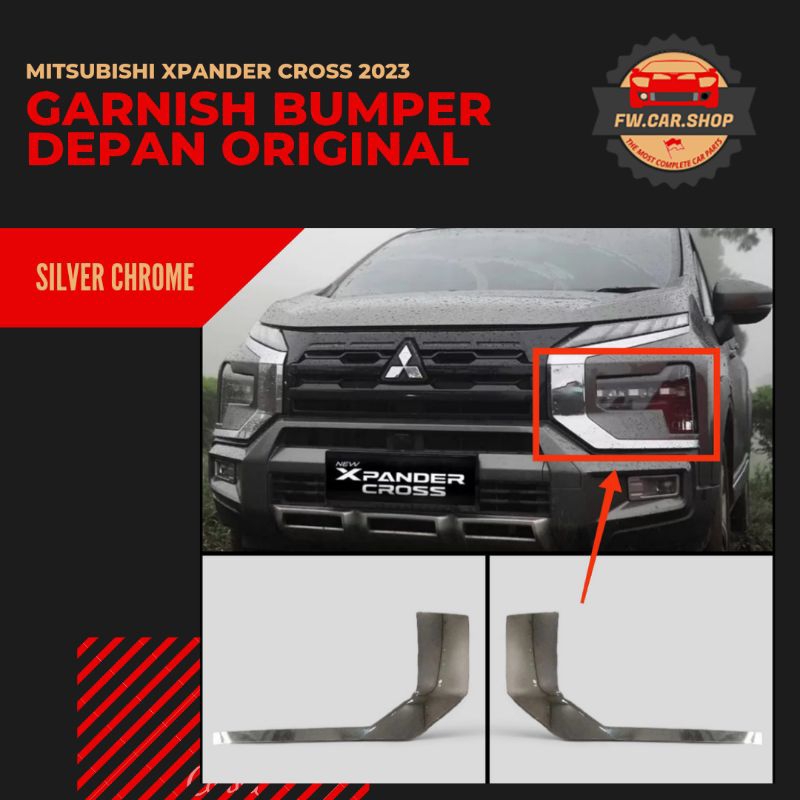 Jual GARNISH BUMPER DEPAN MITSUBISHI XPANDER CROSS 2023 ORIGINAL ...