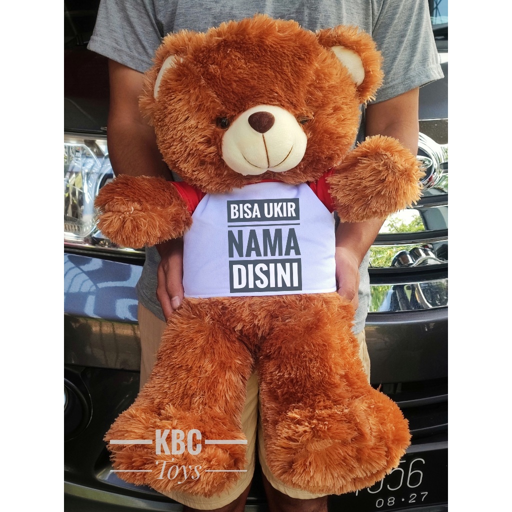 Jual Boneka Teddy Bear Ukir Nama - BIsa Custom Nama Sesuai Reqest Tanpa ...