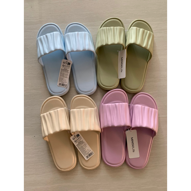 Jual sandal miniso ripple series women Slippers sendal wanita rumahan ...