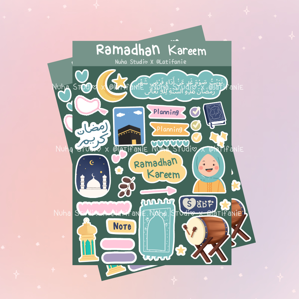 Jual Sticker Latifanie Ramadhan Kareem Puasa Masjid Kurma Bedug Sajadah ...