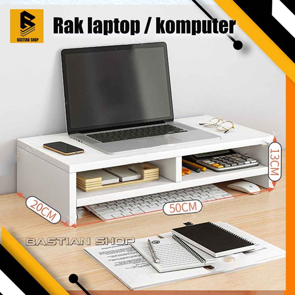 Jual Stand Monitor Rak Laptop Kayu Rak Buku dan Atk bahan kayu | Shopee ...
