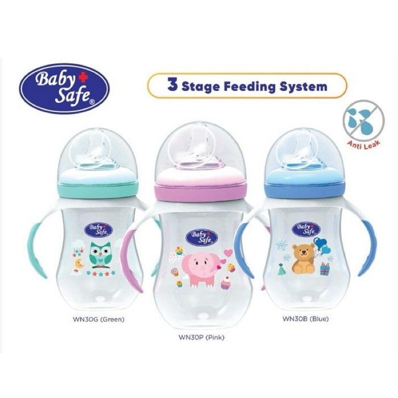 Jual BABY SAFE BOTOL 3STAGE FEEDING SYSTEM WN30G / 260ML | Shopee Indonesia