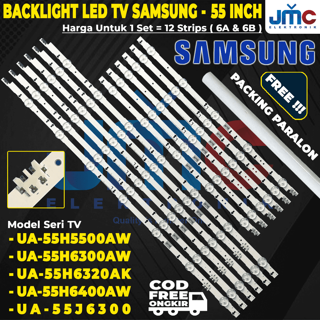 Jual Backlight TV SAMSUNG 55 Inch UA55J6200 UA55J5500 UA55J6300 UA55H5500 UA55H6400 | Shopee ...