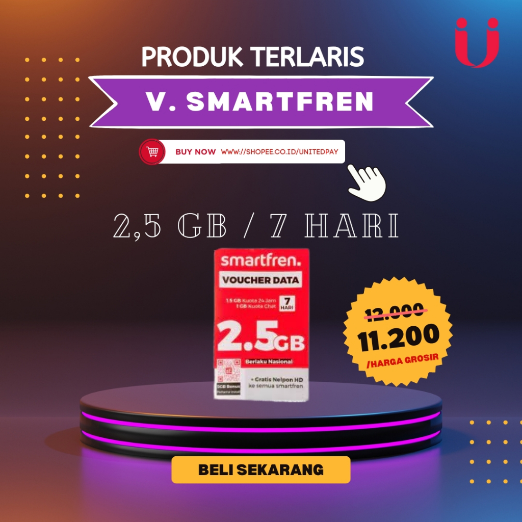 Jual Voucher Smartfren 2,5GB / 7 Hari BELI >2 LEBIH MURAHHH | Shopee ...