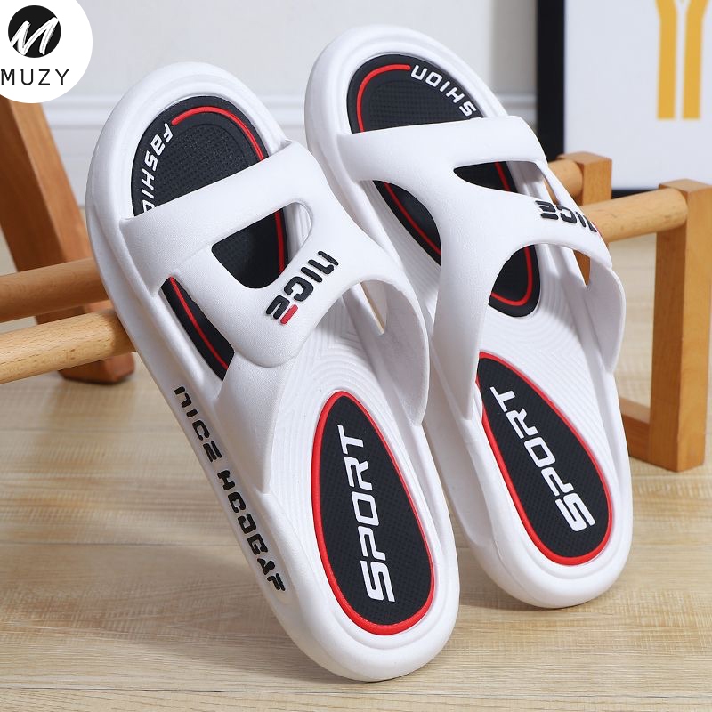Jual Muzy Sandal Slide Pria Kekinian Sandal Slop Pria Sandal Fashion ...