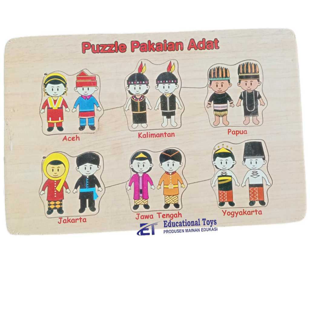 Jual PUZZLE RUMAH ADAT ( MAINAN EDUKASI ANAK ) | Shopee Indonesia
