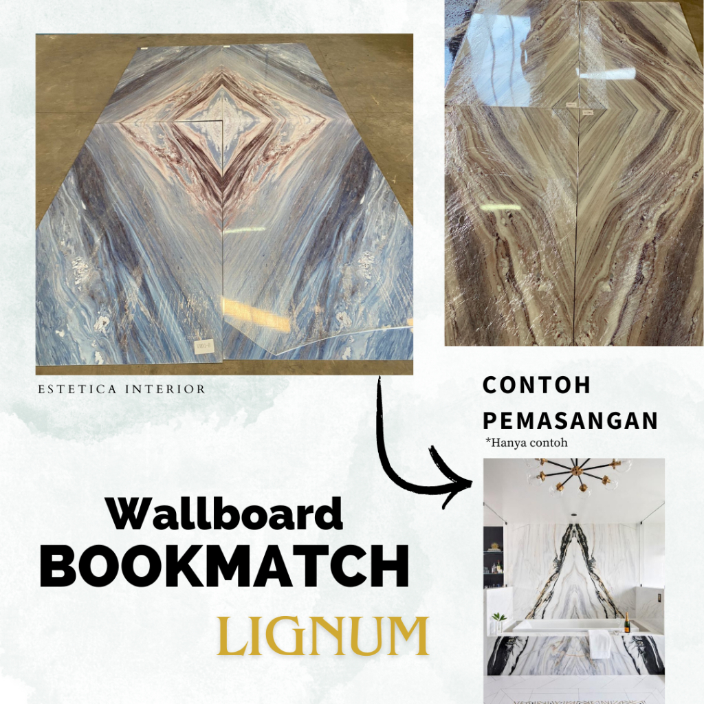 Jual Wallboard Bookmatch Panel Wall panel Book Match Marmer HBC ...