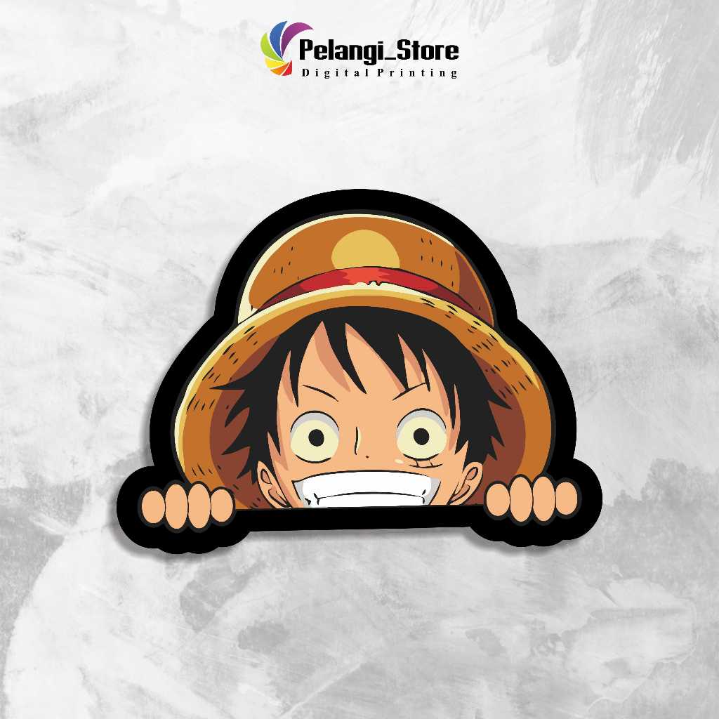 Jual Sticker Anime Luffy One Piece Sticker Aksesoris case hp & Laptop ...