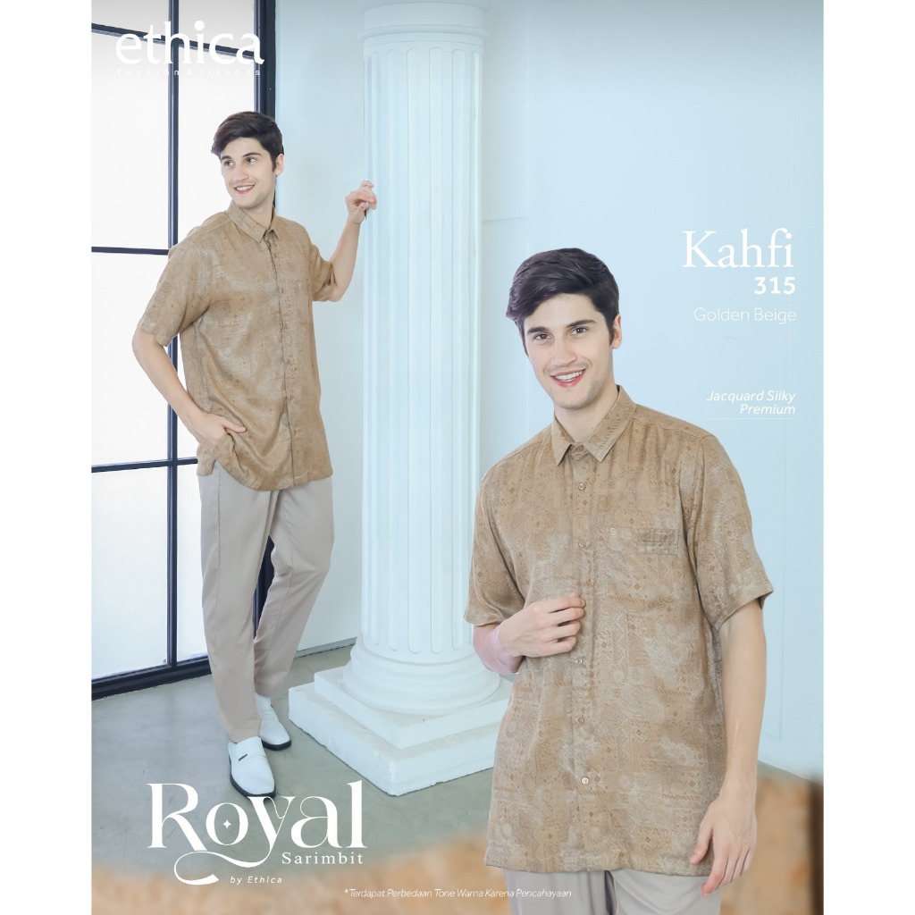 Jual Ethica Sarimbit Royal 30 Golden Beige Gamis dan Koko Couple Keluarga Terbaru 2024 | Shopee ...