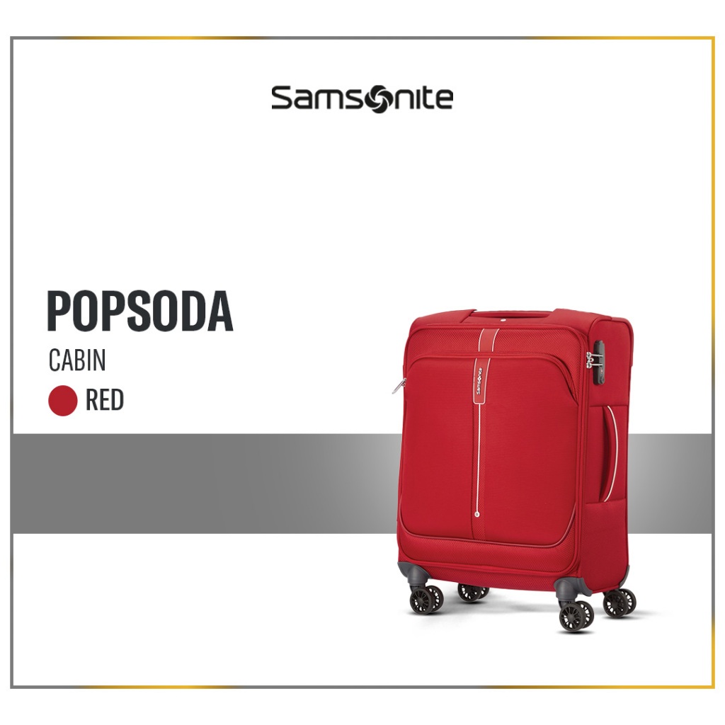 Jual Samsonite Koper Softcase Popsoda Spinner Cabin 20" - Red | Shopee ...