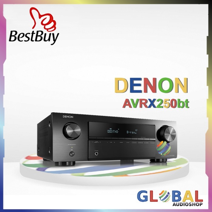 Jual Denon AVR X250BT AV Receiver 5.1 Ch Bluetooth Amplifier 4K Ultra ...