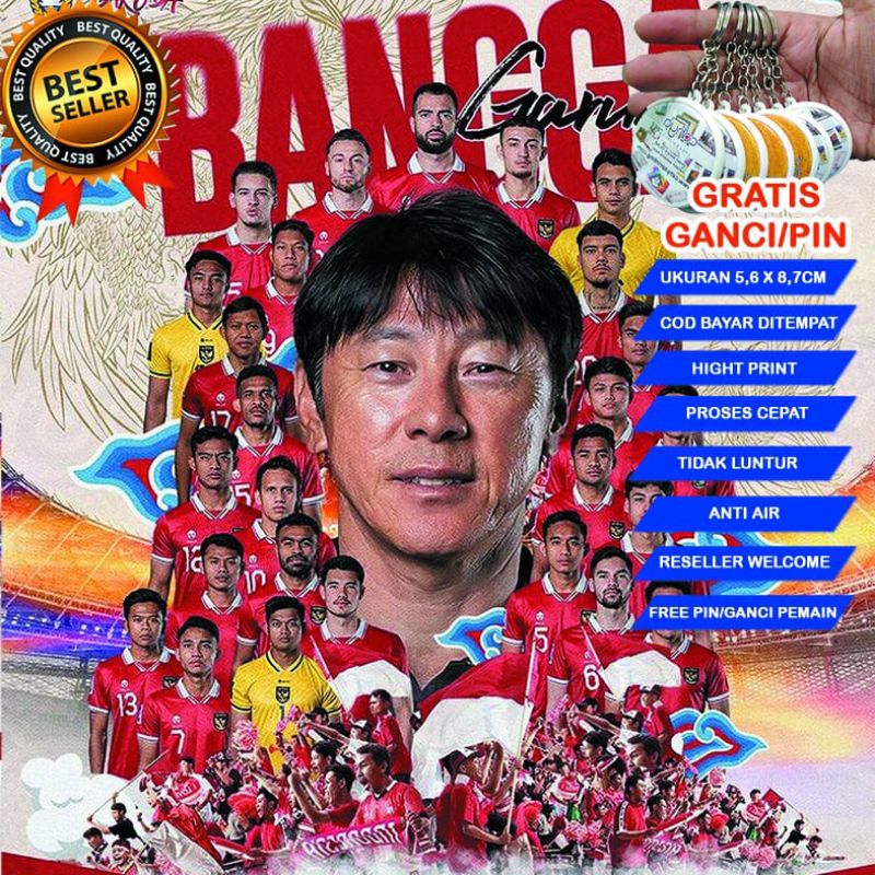 Jual Photocard 100 Pcs Timnas Senior Piala Asia 2023 Qatar Bonus ...