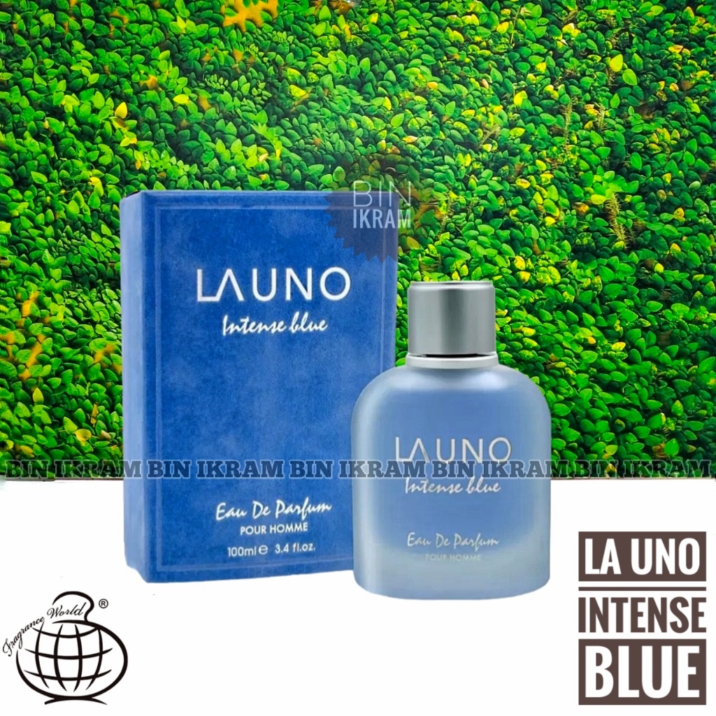 Jual Parfum La Uno Intense Blue by Fragrance World Original EDP Parfum ...