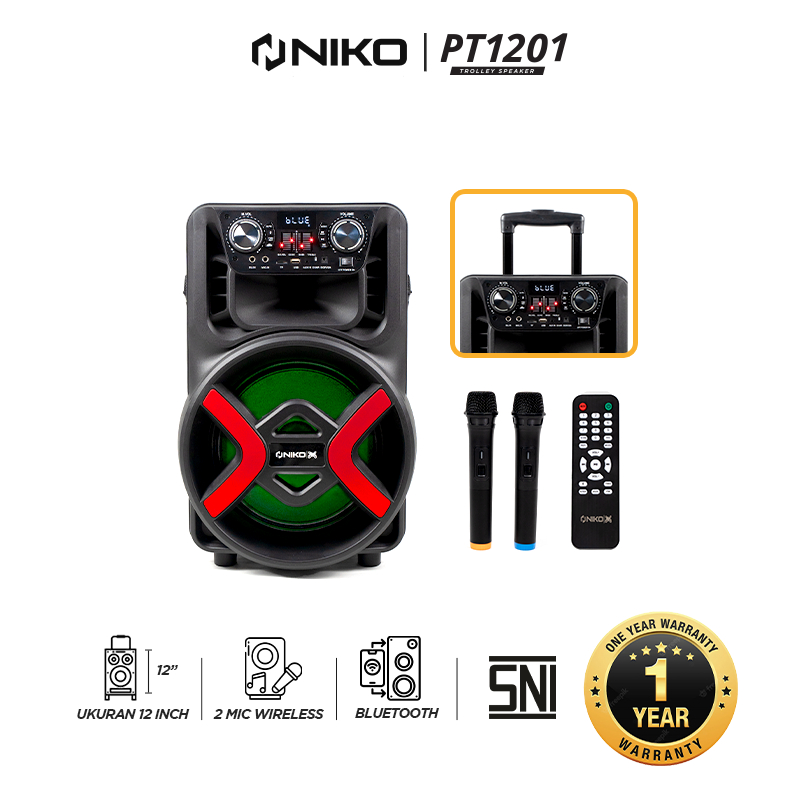 Jual Trolley Speaker NIKO PT 1201 GARANSI RESMI | Shopee Indonesia