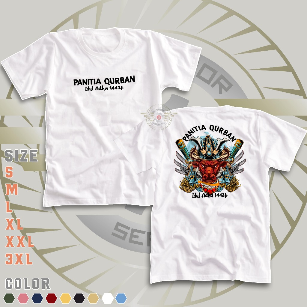 Jual KAOS PANITIA QURBAN IDUL ADHA 1443 H | Baju Kurban Jagal Sapi ...