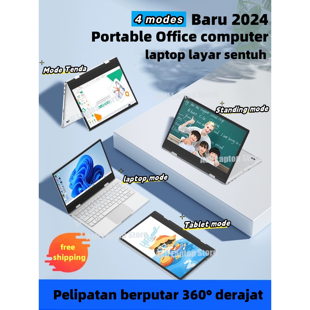 Jual AMOLI「2025 New」Laptop touchscreen flip 360 ° derajat 13,3" inci ...