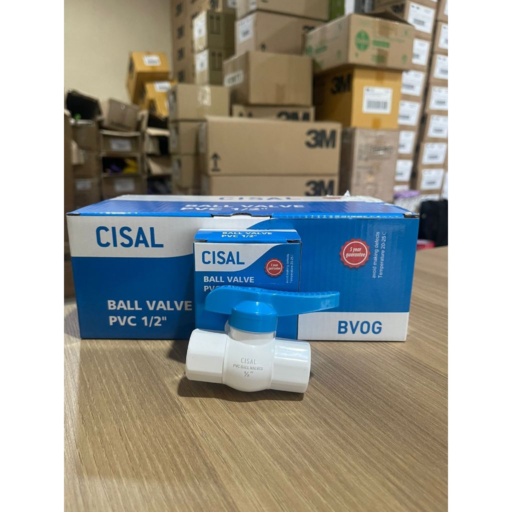 Jual CISAL Ball Valve PVC 1/2 Inch - Ballvalve Stop Kran Keran Air Pipa ...