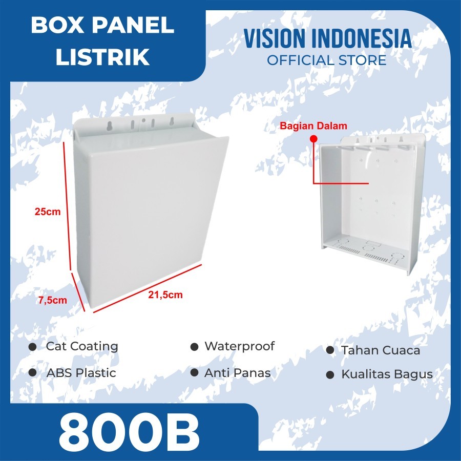 Jual Box Panel Listrik Outdoor 800B || Waterproof ( 25 x 21.5 x 7,5 ...