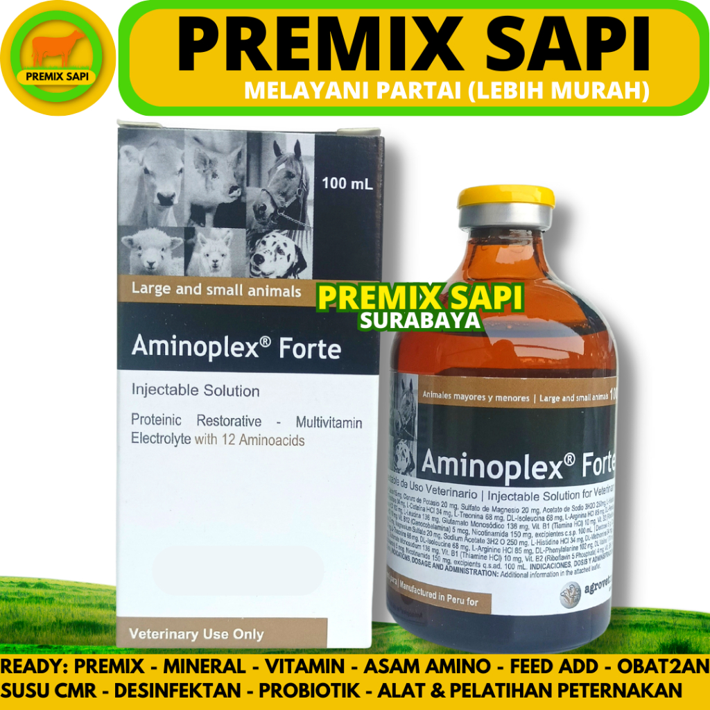 Jual AMINOPLEX FORTE 100ml - Multivitamin dam Amino Lengkap Hewan ...