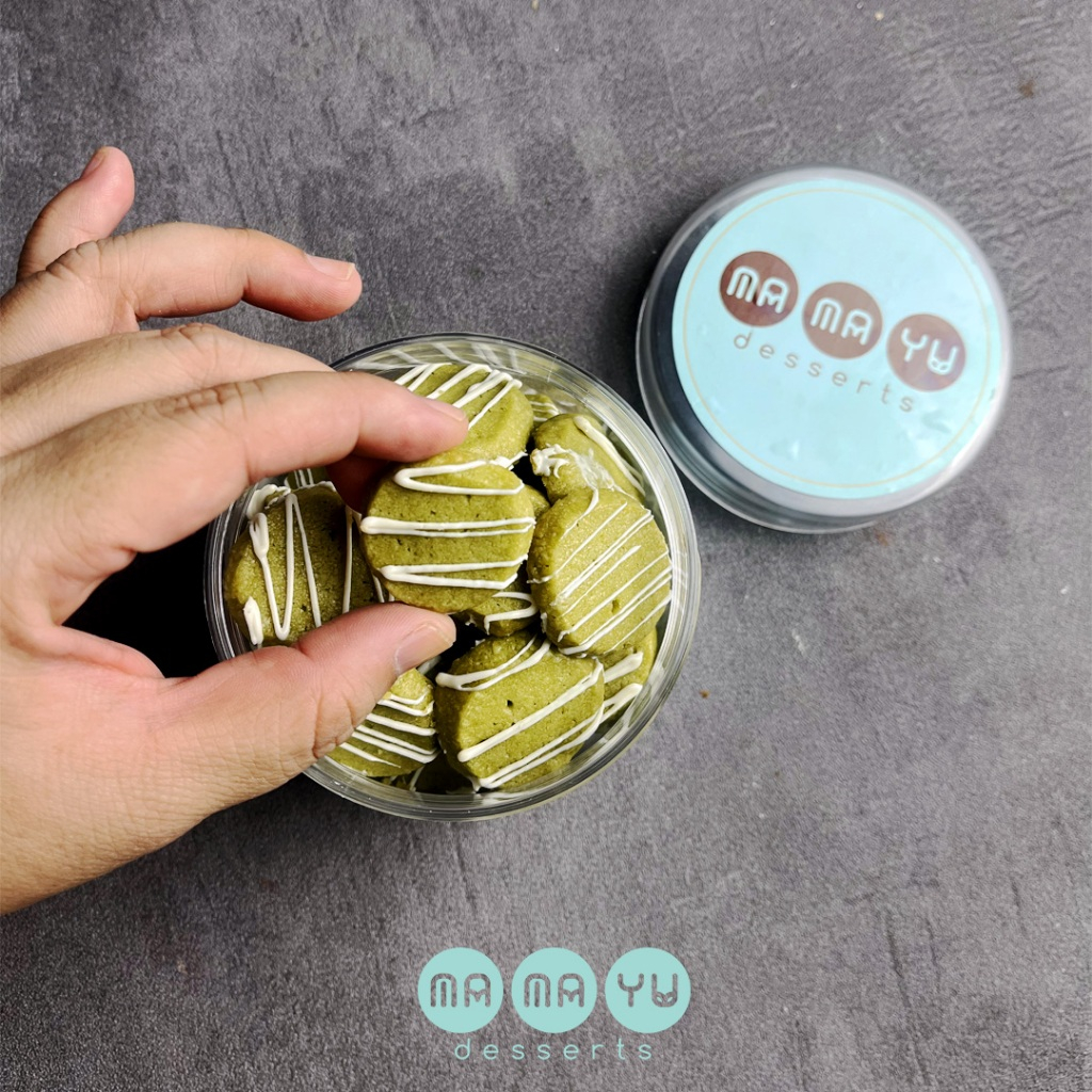 Jual Matcha Butter Cookies Matcha Bites kue kering rasa matcha cocok ...