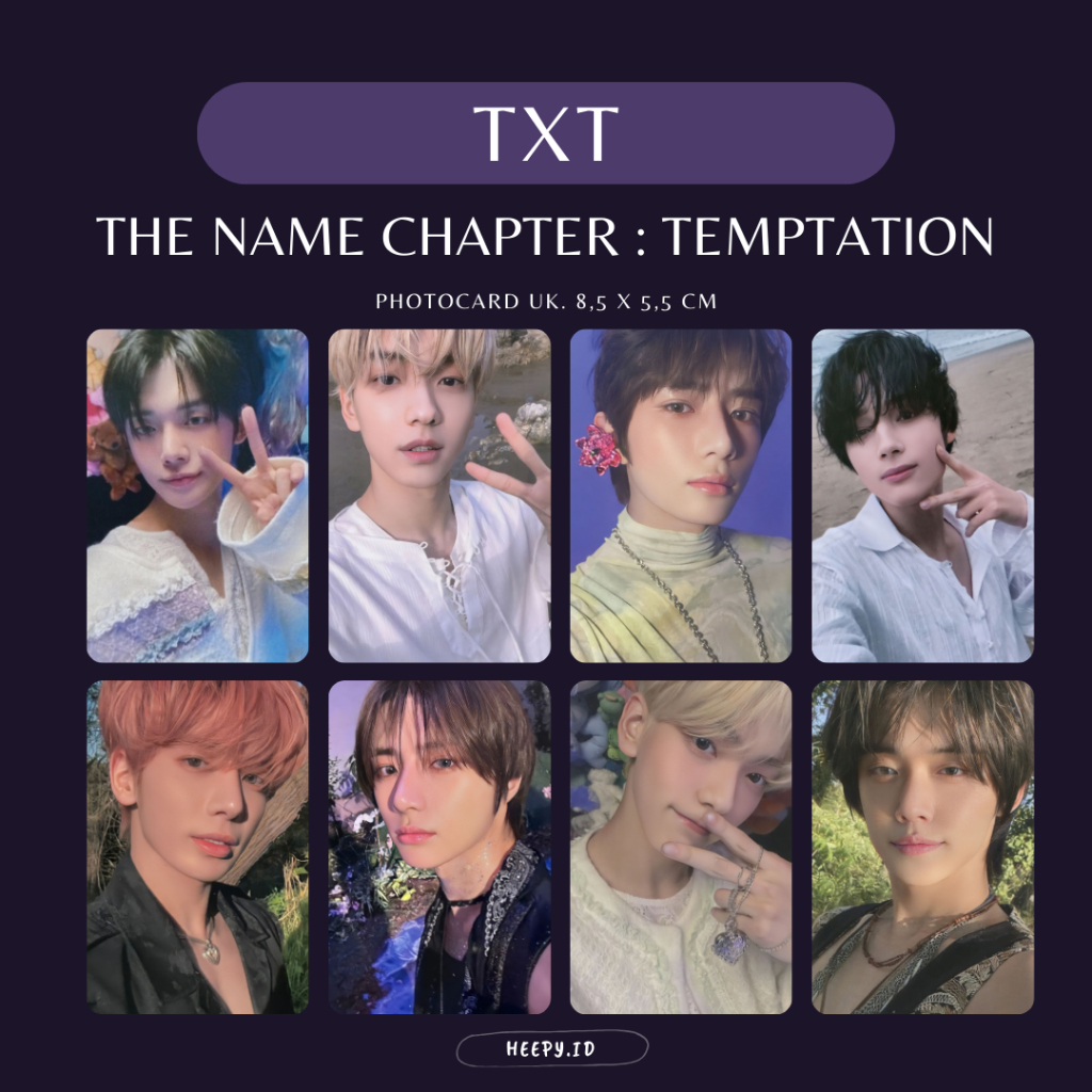Jual [TXT] PHOTOCARD UNOFFICIAL TXT THE NAME CHAPTER : TEMPTATION ...