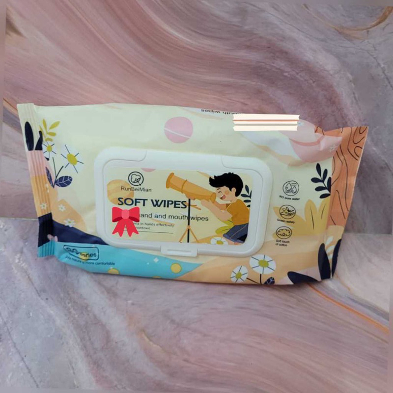 Jual LRMS Tisu Basah Isi 80 Lembar Tissue Basah Wipes Non Alcohol Non ...