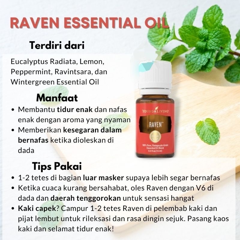Jual SALE YOUNG LIVING RAVEN 15ML ESSENTIAL OIL YL ORIGINAL SEGEL ...