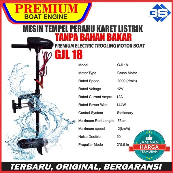 Jual Mesin Tempel Elektrik / Mesin Tempel Perahu / Electric Outboard ...