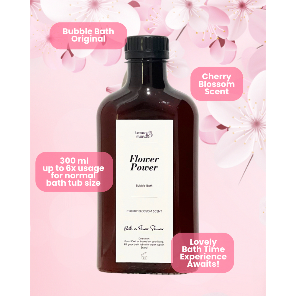 Jual Flower Power Bubble Bath Teman Mandi | Sabun Mandi Busa Aroma ...