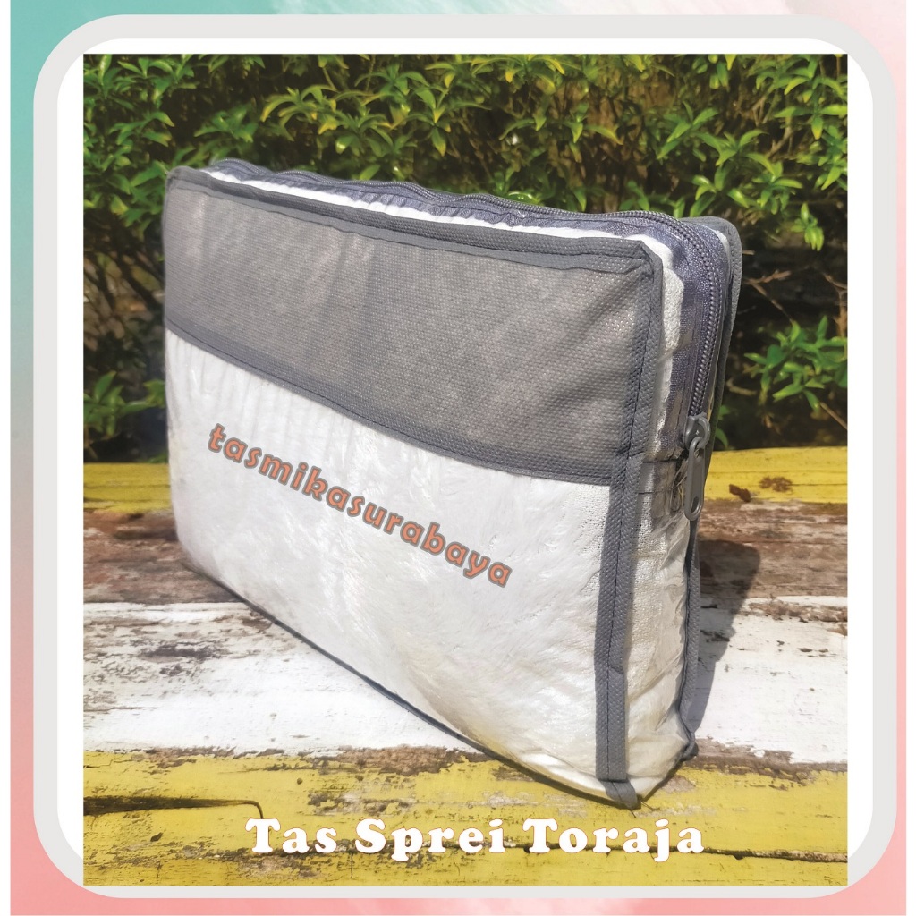 Jual tas mika toraja untuk tempat menyimpan sprei dan selimut | bahan ...