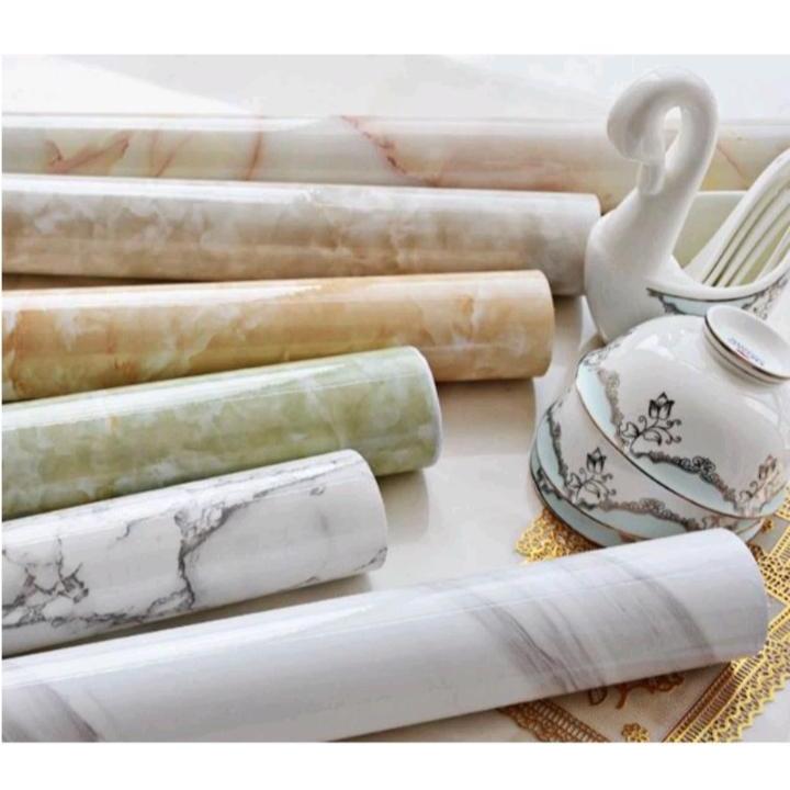 Jual Sticker Wallpaper Meja Dinding Dapur Anti Minyak Waterproof ...