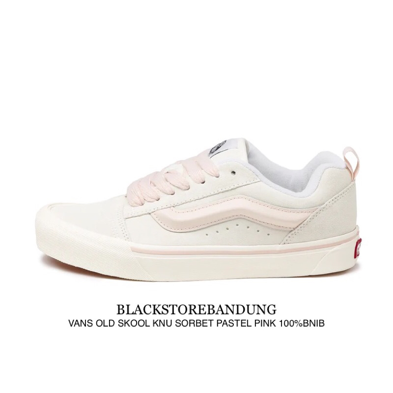 Jual Sepatu Vans Knu Skool Sorbet Pastel Pink 100%Bnib Authentic ...