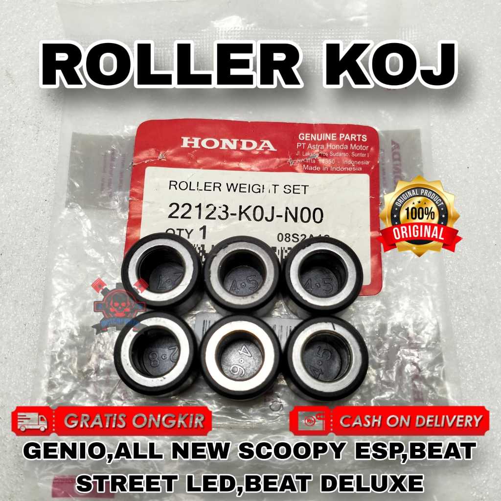 Jual ROLLER HONDA KOJ BUAT MOTOR GENIO | ALL NEW SCOOPY ESP | BEAT STREET LED | BEAT DELUXE ASLI ...