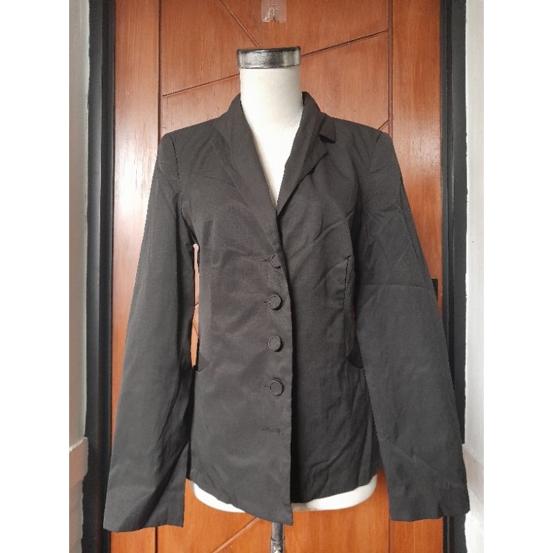 Jual BLAZER HITAM/BLAZER WISUDA/BLAZER KANTOR | Shopee Indonesia