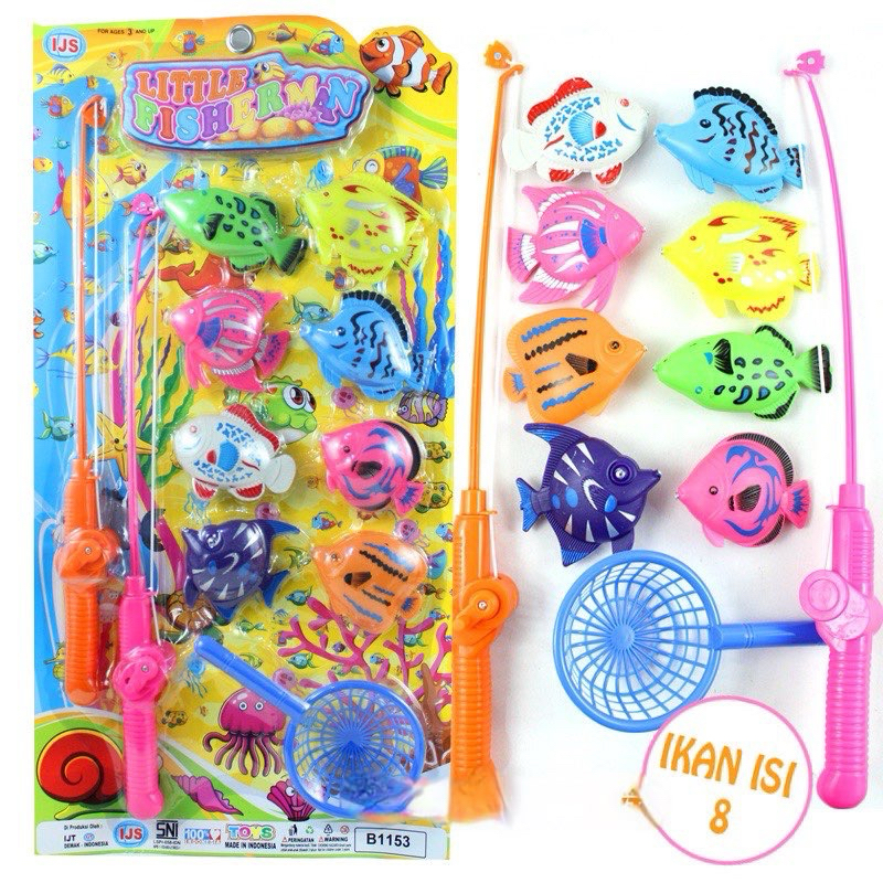 Jual Mainan Pancingan Ikan isi 8 B1153 | Shopee Indonesia