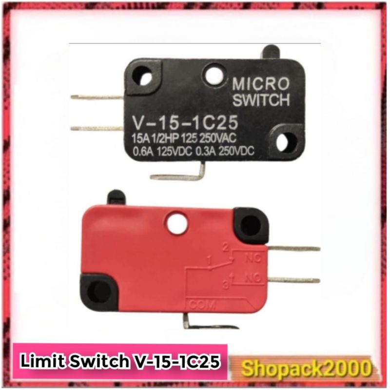 Jual Mini Limit Switch Saklar Micro V-15-1C25-NC NO Momentary 15A | Shopee Indonesia