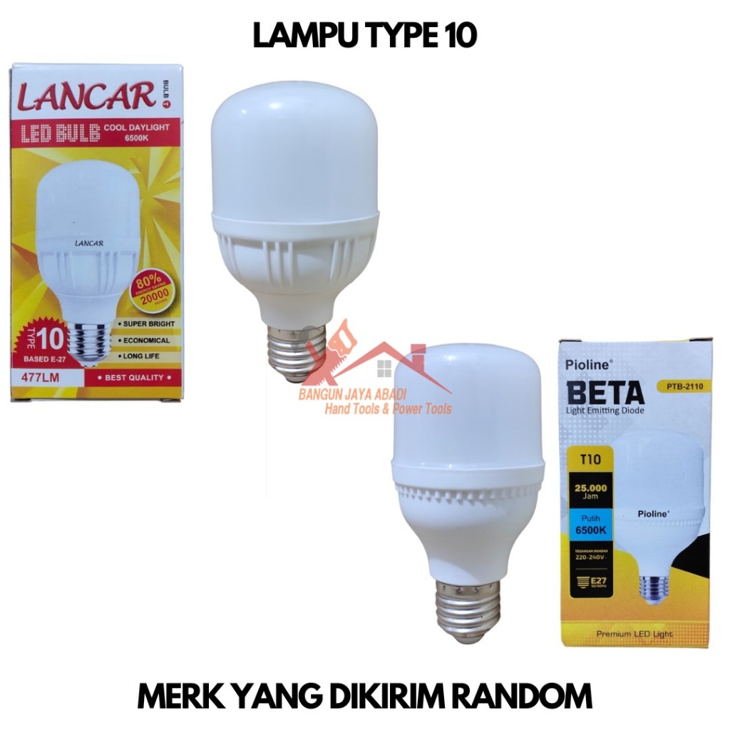 Jual Lampu Led Kapsul Bohlam Led Tabung Bolam Bulb Bulp Putih 10 Watt ...