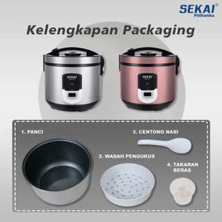 Jual SEKAI Rice Cooker / Penanak Nasi Magic Com Penghangat Nasi 3 in 1 ...