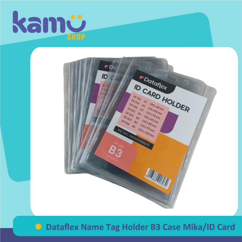 Jual Dataflex Id Card B4 / Card Holder / Name Tag Holder Case Plastik Mika VC - 604 Isi 20 ...