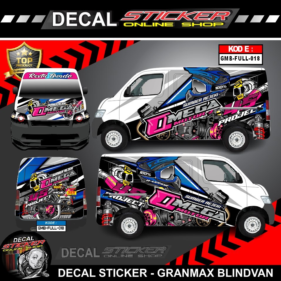 Jual Sticker Mobil Pick Up Dekal Granmax vAN KEREN | Shopee Indonesia