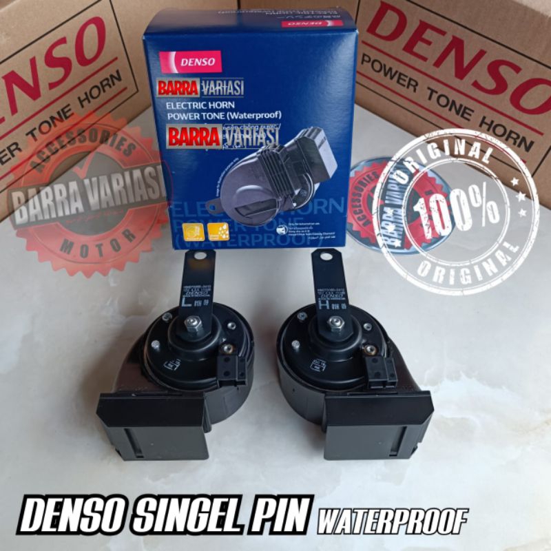 Jual KLAKSON KEONG DOBEL DENSO SINGLE PIN WATERPROOF MOBIL TOYOTA ...