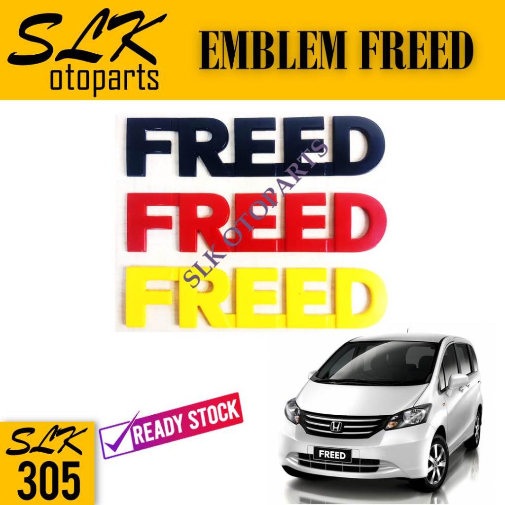 Jual SLK304 - Emblem, Tulisan, Sticker, Logo Tulisan Freed, Variasi ...