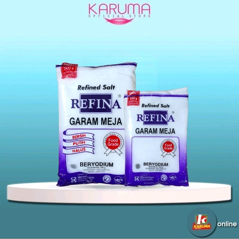 Jual Garam Meja Refina 500g & 250g Garam Halus | Shopee Indonesia