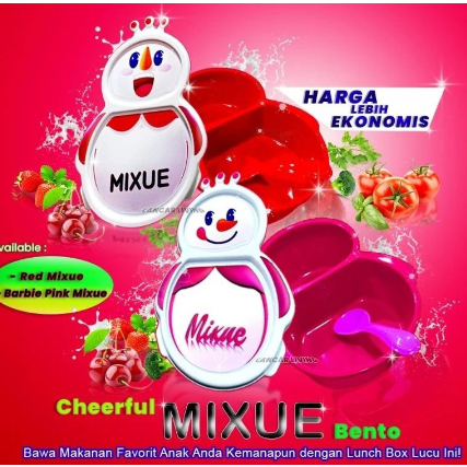 Jual Tempat Makan Mixue Free Sendok Snow King Lucu / Kotak Makan Bekal ...