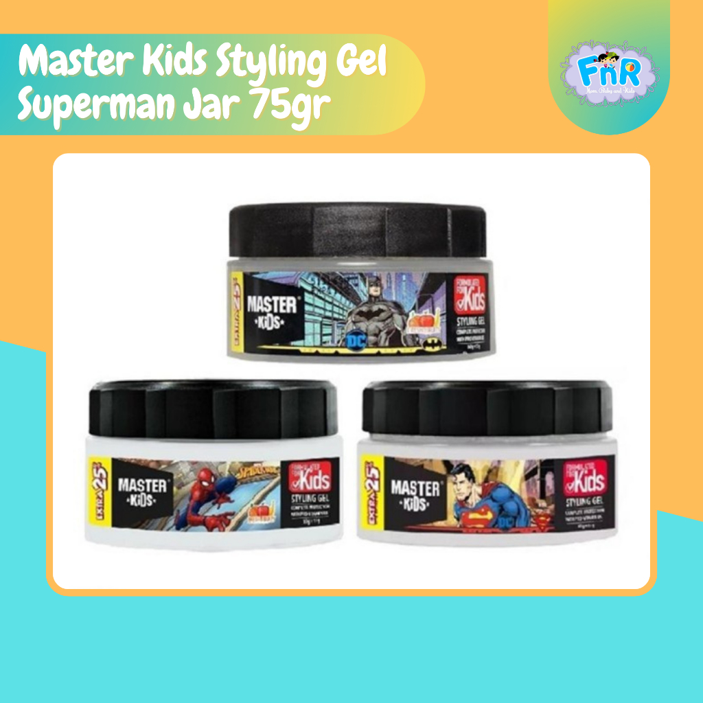 Jual Master Kids Styling Gel Superman Jar 75gr | Shopee Indonesia