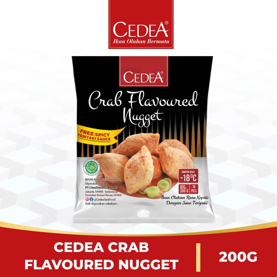 Jual Cedea Ikan Olahan Rasa Kepiting / Crab Nugget 200 gr | Shopee ...