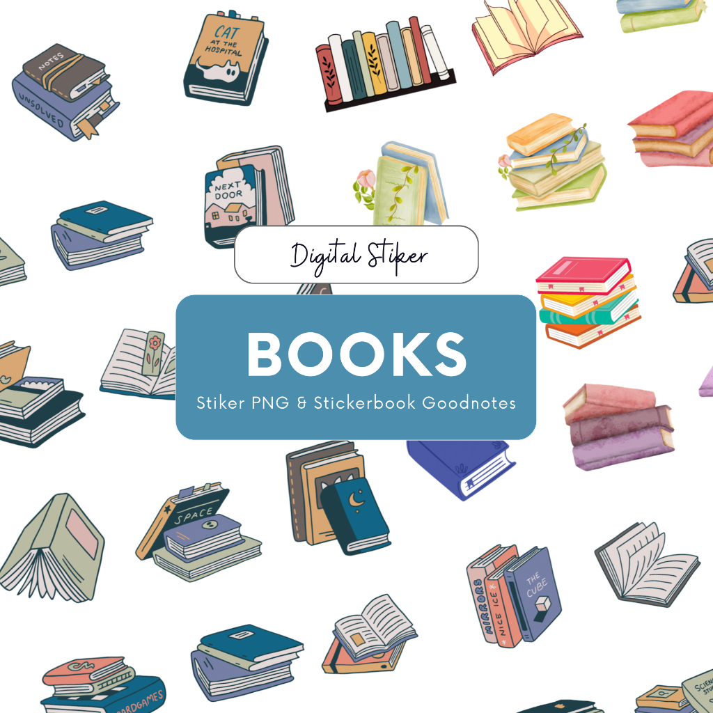 Jual BOOK Digital Sticker PNGs/ Digital Stickerbook Goodnotes - Stiker ...