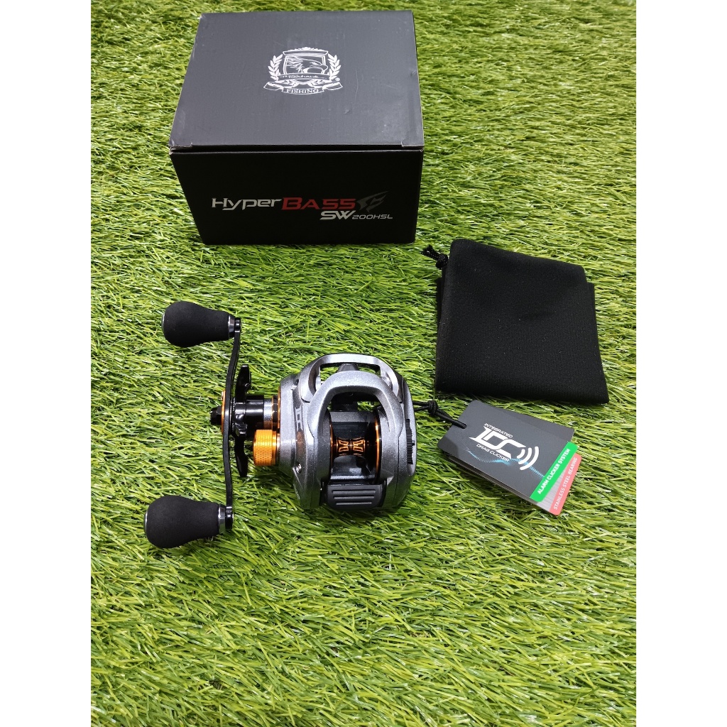 Jual REEL BC SEAHAWK HYPER BASS SW200HSL DRAG CLICKER HANDLE KIRI ...