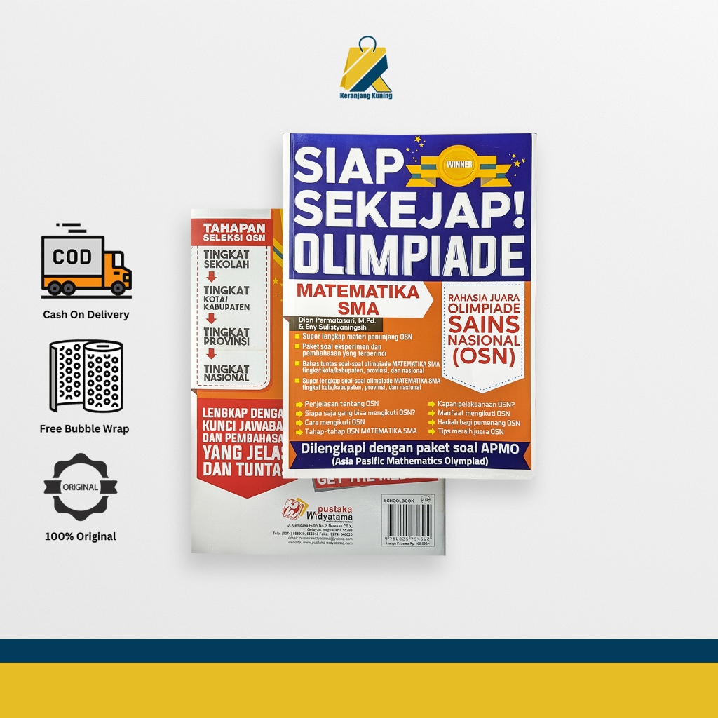Jual Buku Soal-soal Olimpiade SMA: Siap Sekejap ! Olimpiade matematika SMA Rahasia Juara ...